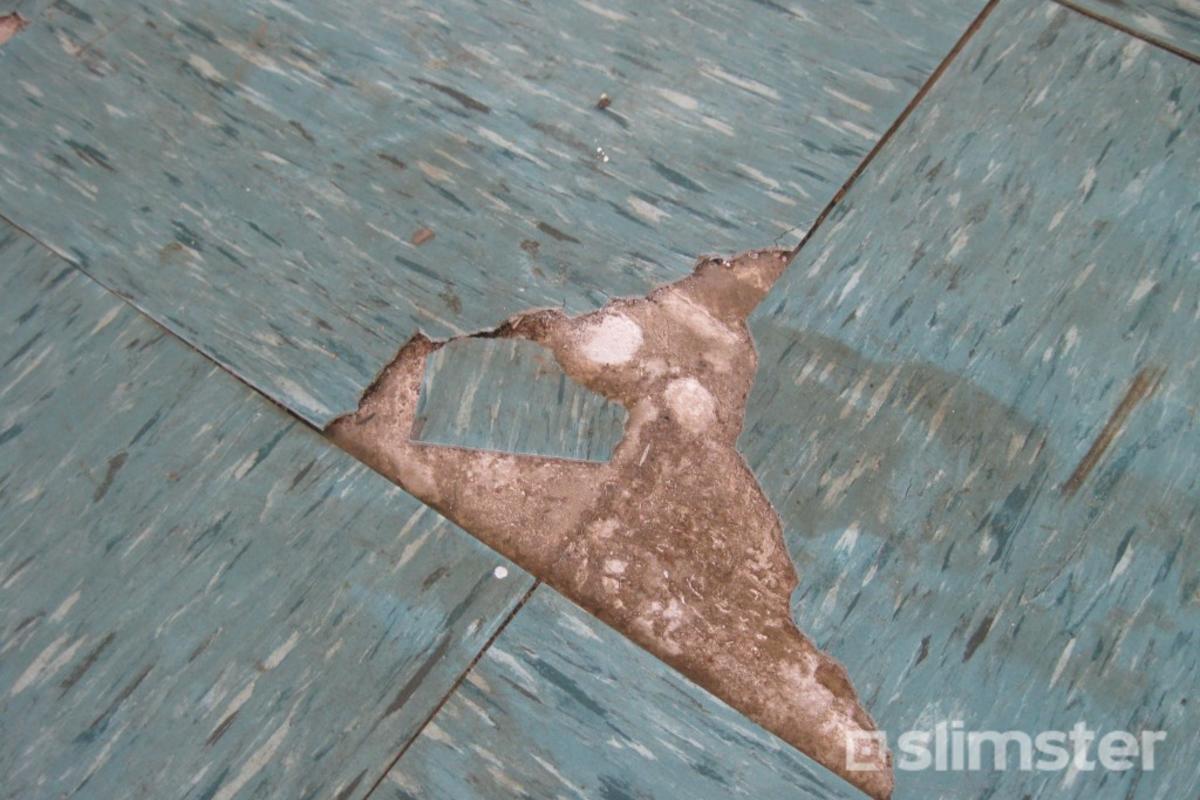 Asbest in zeilen vloeren | Asbest herkennen | Slimster