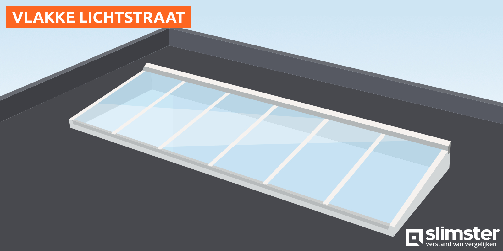 Lichtstraat soorten → Lichtstraat modellen & dakconstructie - Slimster