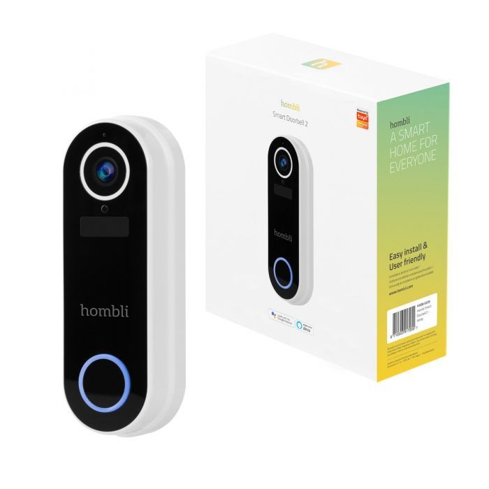Hombli Smart Doorbell 2 Wit deurbel - Slimster