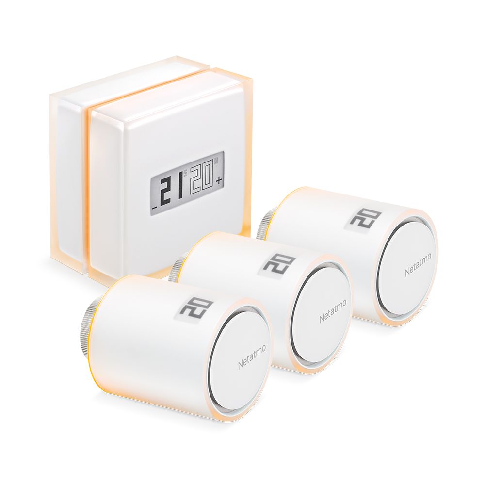 Netatmo Thermostaat + 3x Radiatorkranen thermostaat - Nu € 369 - Slimster